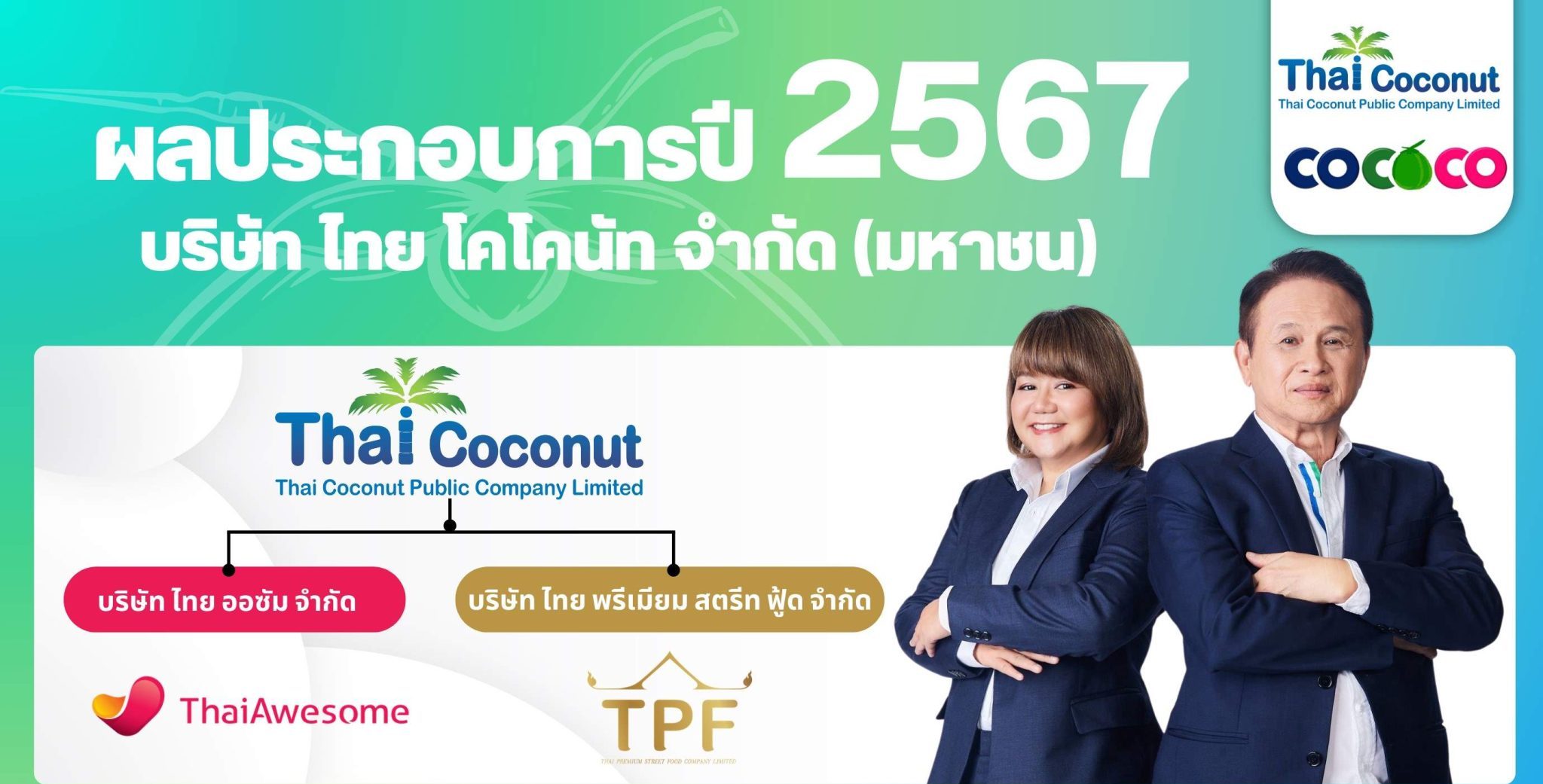 COCOCO ปักธงรายได้ปีนี้แตะ 1 หมื่นล้านบาท เดินหน้าขยายตลาดทั่วโลก เสริมศักยภาพการแข่งขันระยะยาว